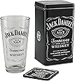 Amazon.com | Jack Daniel's 3-Pc. Tall Glassware Set: Beer Glasses: Coasters