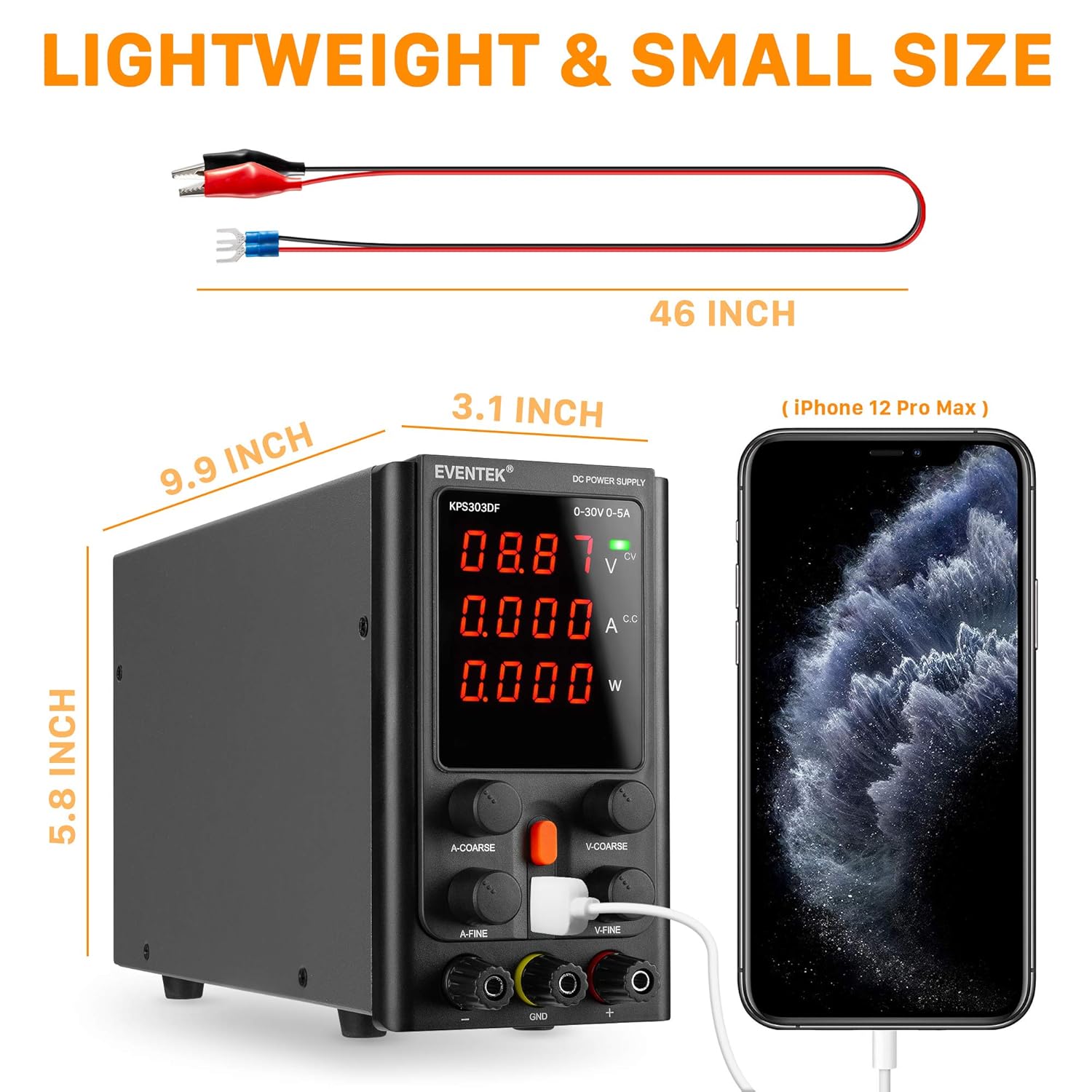 DC Power Supply Variable eventek Adjustable Switching DC Regulated ...