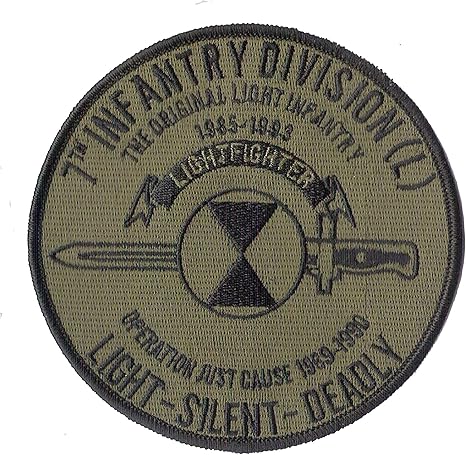 Amazon.com: 7th Infantry Division (Light) Embroidered Patch - The ...