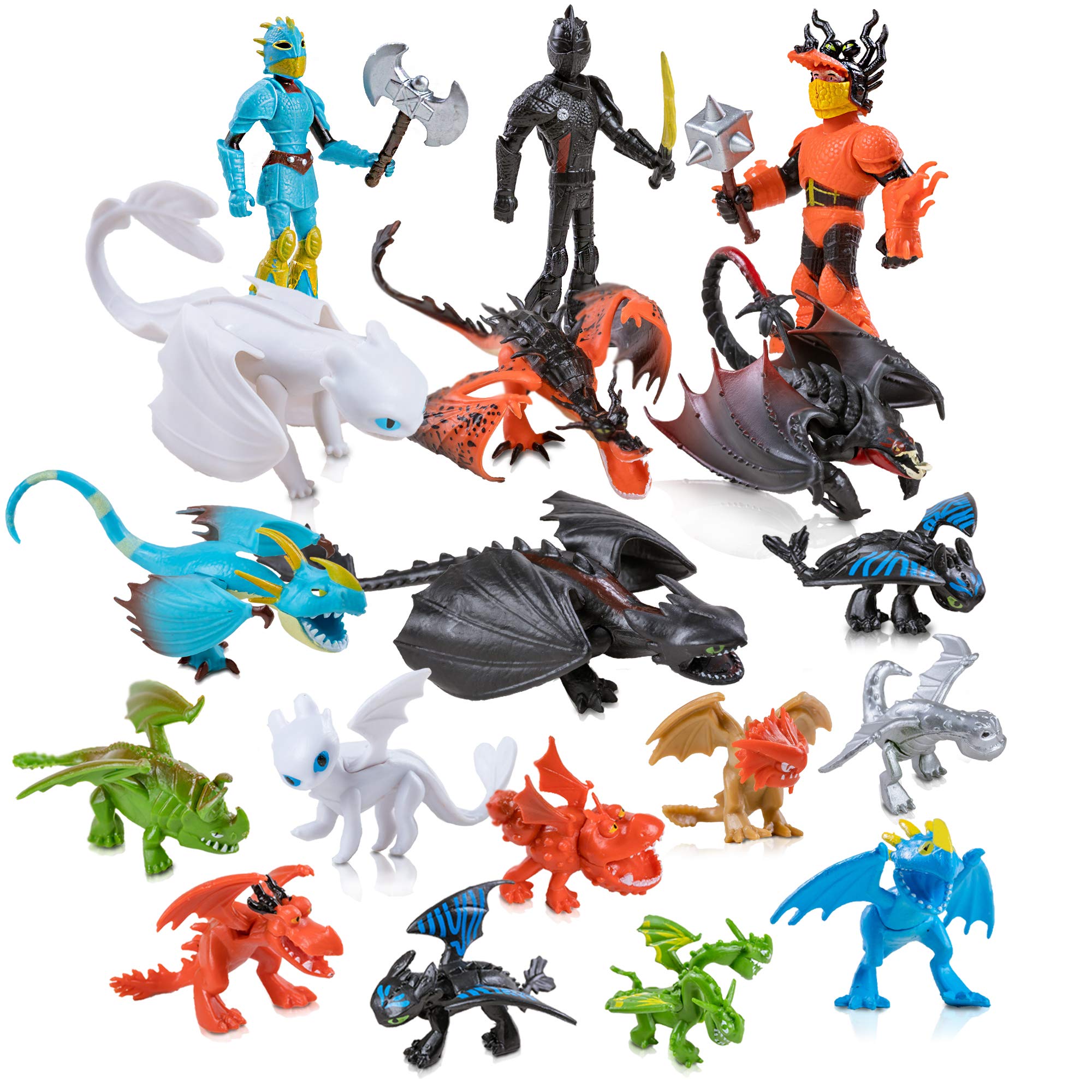 Mua 18 pcs HTTYD Toys - Dragon Action Figures Light Fury, Night Fury ...