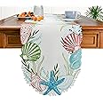 Amazon.com: KEVA Summer Table Runner 72inches Long, Starfish Seashell ...