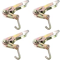 Amazon.com: GRIPON (Pack of 4) 2" x8' Lasso Strap with 2" Ratchet and J ...