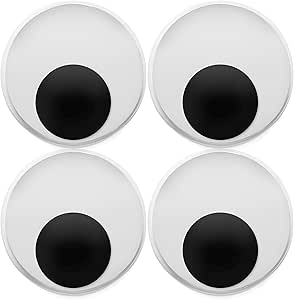 Amazon.com: 8 Pack Large 4 Inch Jumbo Googly Eyes - Big Wiggle Eyes for ...