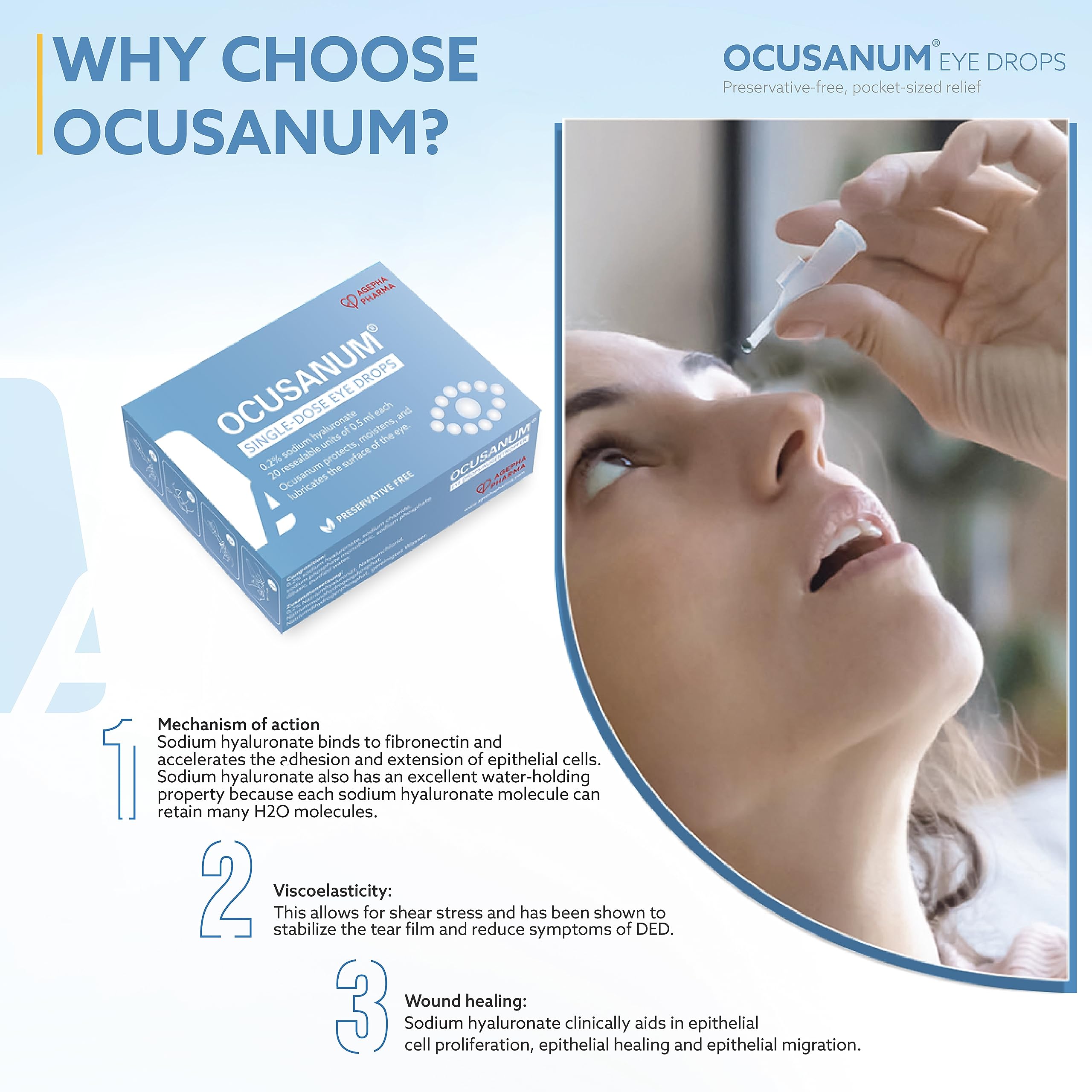 Mua Ocusanum Single Use Eye Drops for Dry Eyes| Lubricant Eye Drops for ...