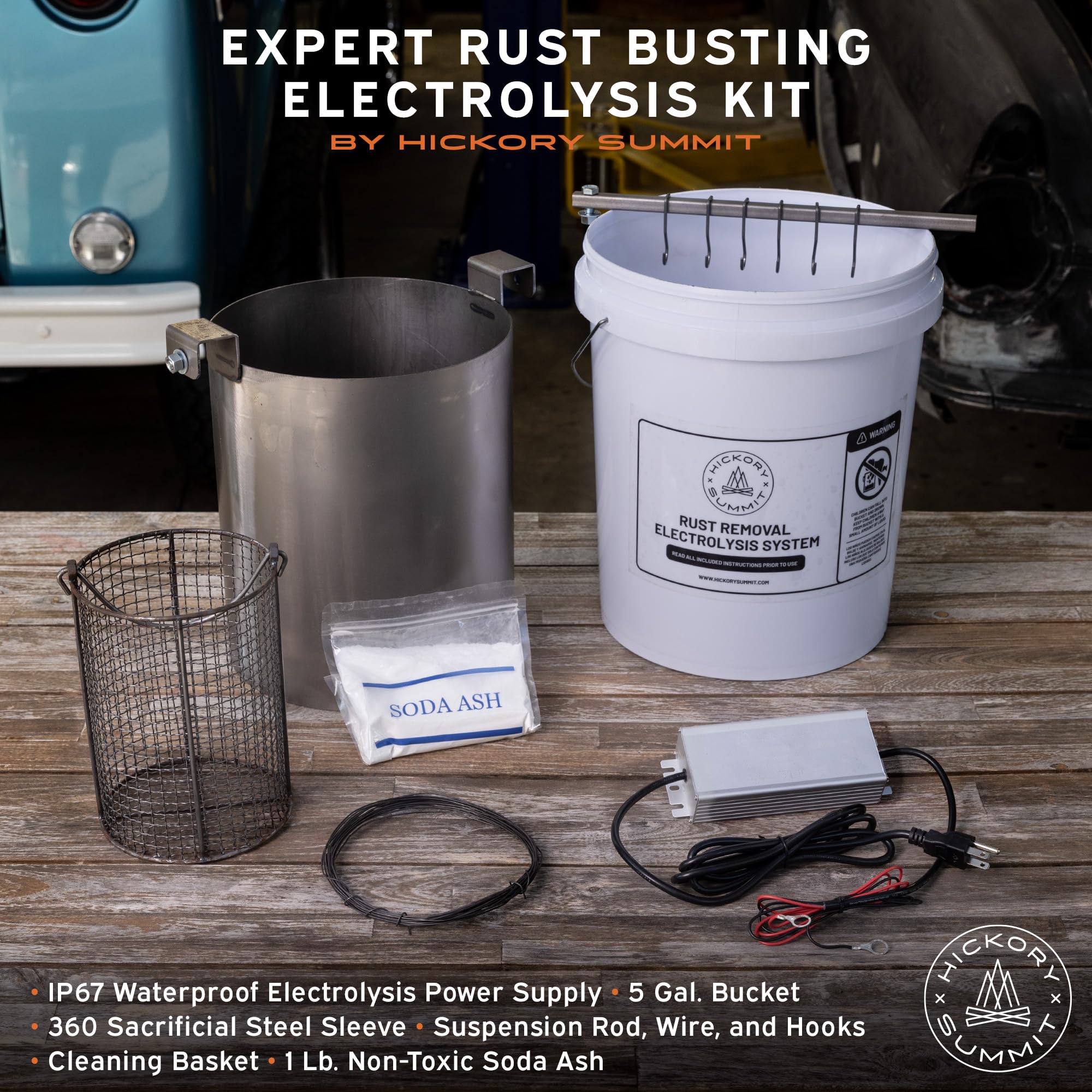 Mua Electrolysis Kit Rust Remover for Metal – Gentle DIY Rust Removal ...