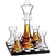 Amazon.com | Godinger Whiskey Decanter and Whiskey Glasses Shot Glasses ...