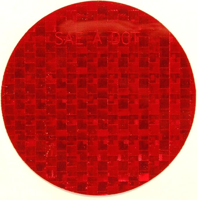 Amazon.com: LiteMark DOT-SAE Red Dot 3 Inch Round High Visibility ...