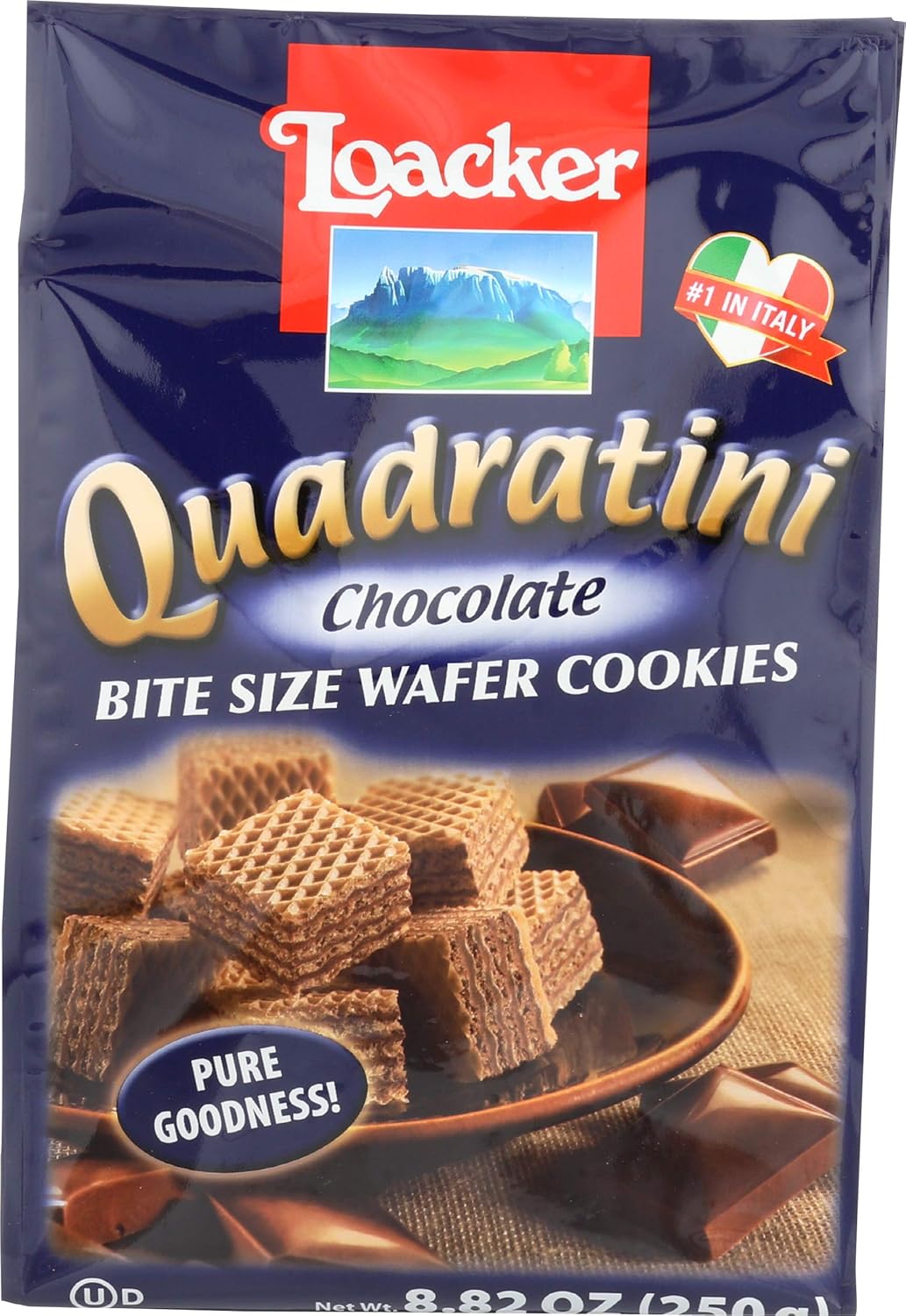 Loacker Wafer Quadratini Chocolate Cream, 8.82 oz: Amazon.com: Grocery ...