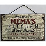 Amazon.com: 5x8 Vintage Style Sign with Magnolia Saying, "Mema's House ...