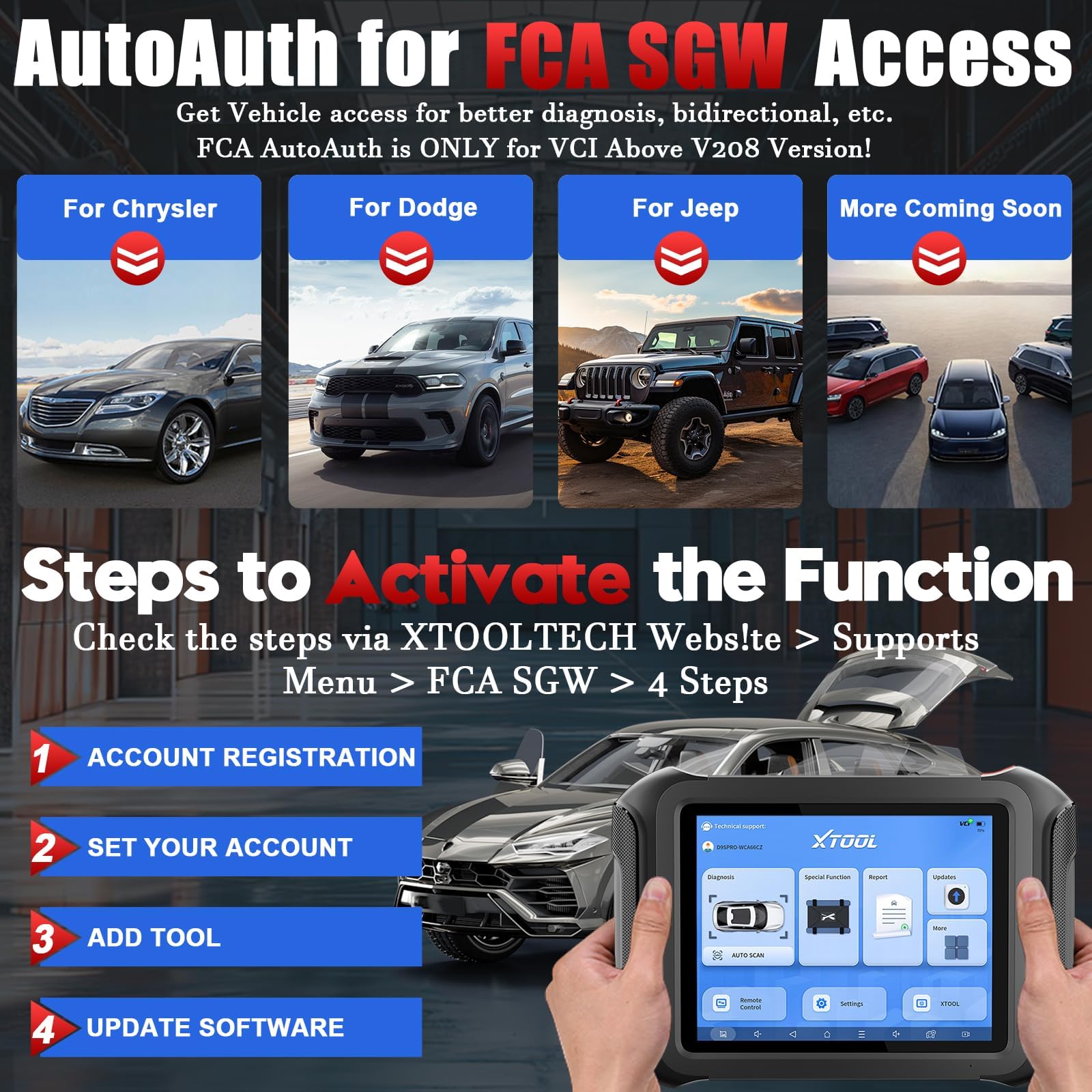 Mua XTOOL D9S PRO Automotive Scan Tool: 2024 Upgraded V2.0 Ver with FCA ...