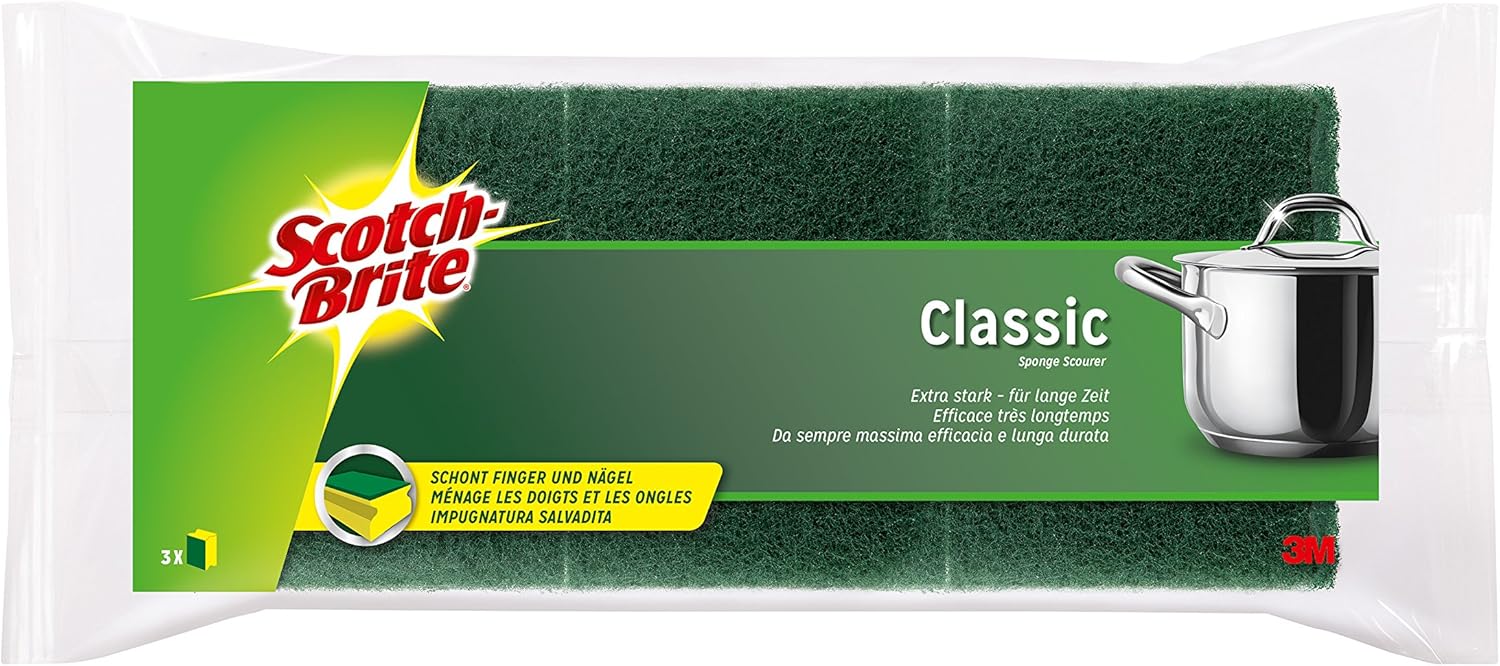 Scotch-Brite Washing-Up Sponge with Scourer Extra Thick(Pack of 6)(6 x ...