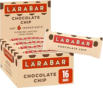 Larabar Gluten Free Chocolate Chip Fruit and Nut Energy Bar, 16-Count ...