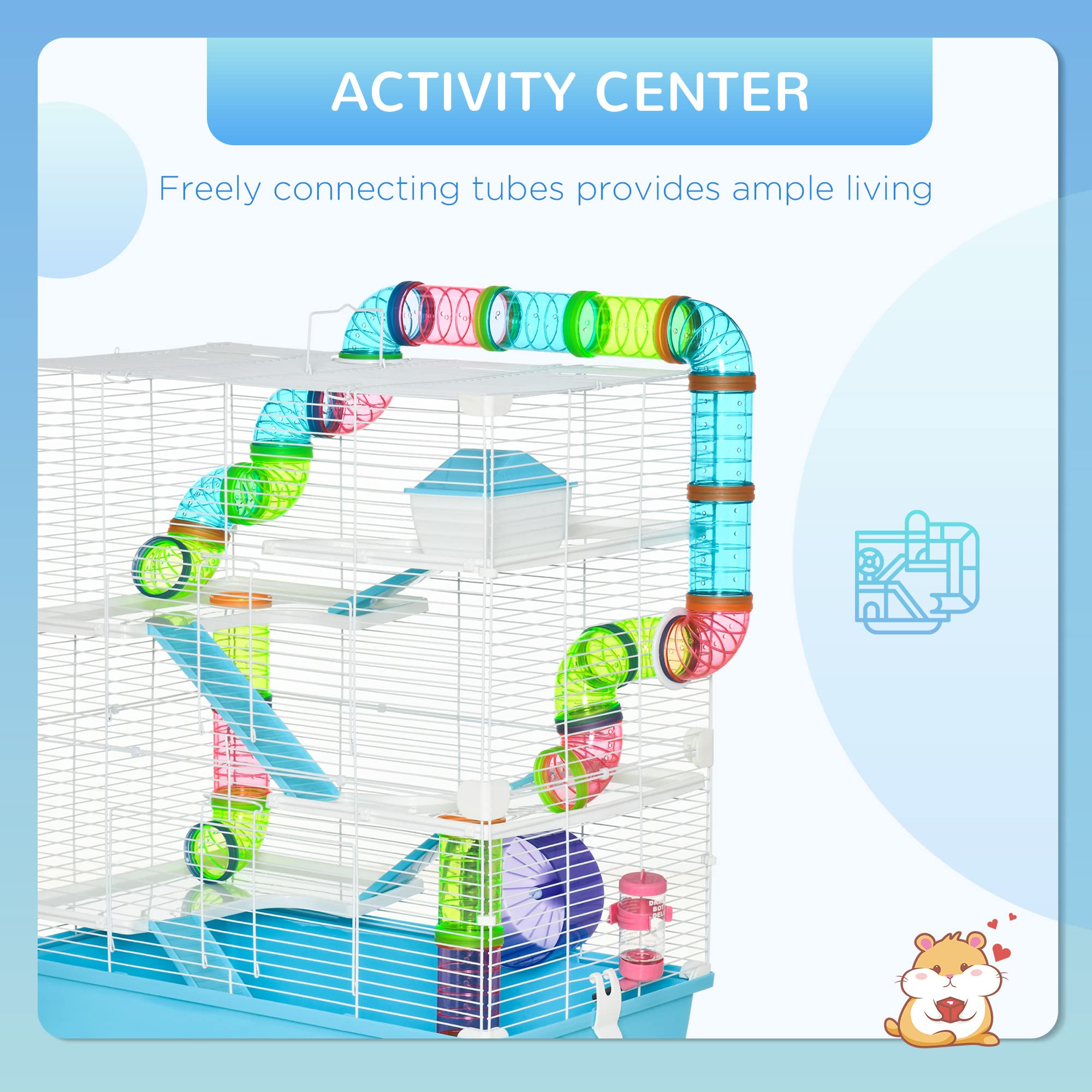 Mua PawHut Extra Large 23" Hamster Cage with Tubes and Tunnels ...