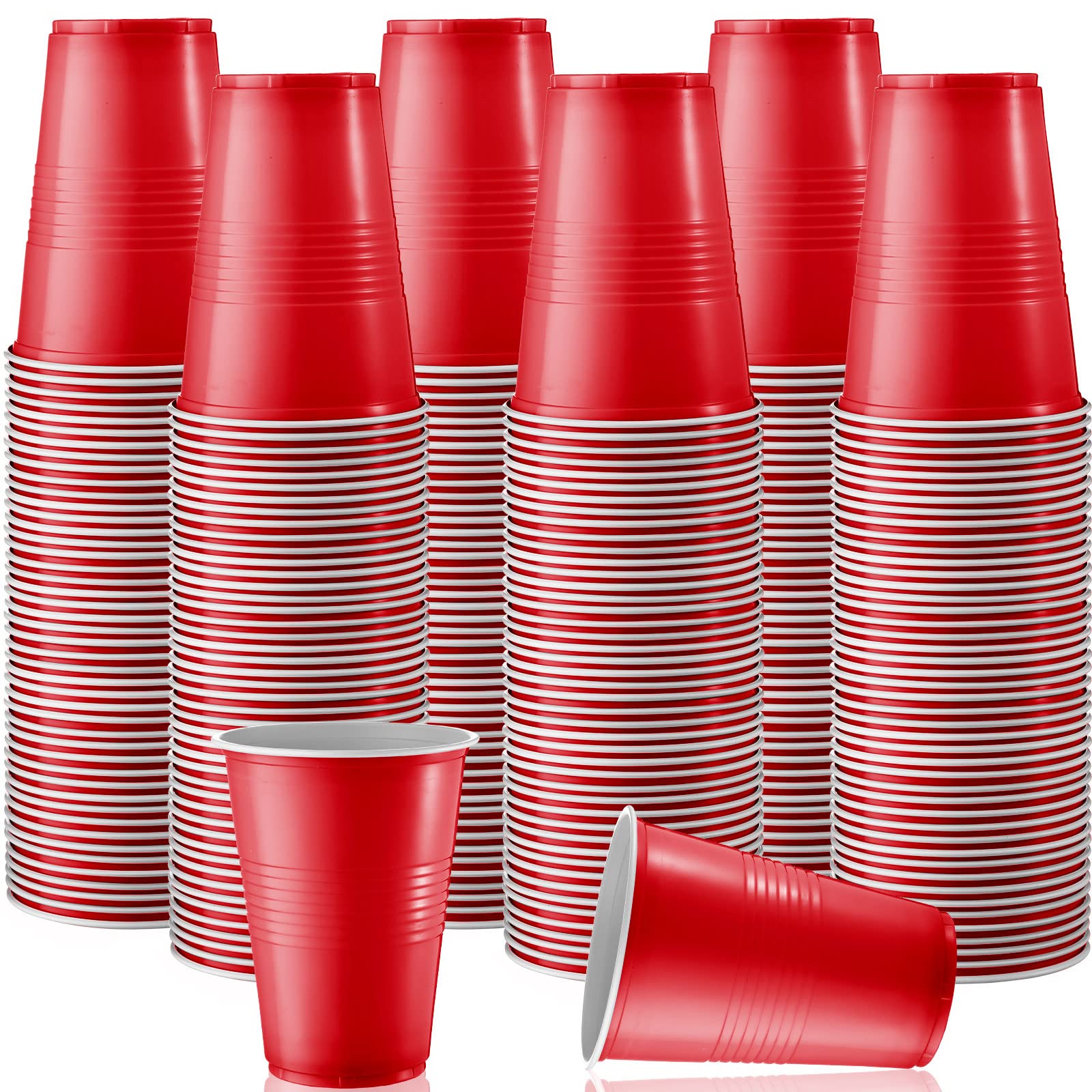 Potchen 144 Pcs Disposable Plastic Cups Plastic Party Cups 16 oz Party ...
