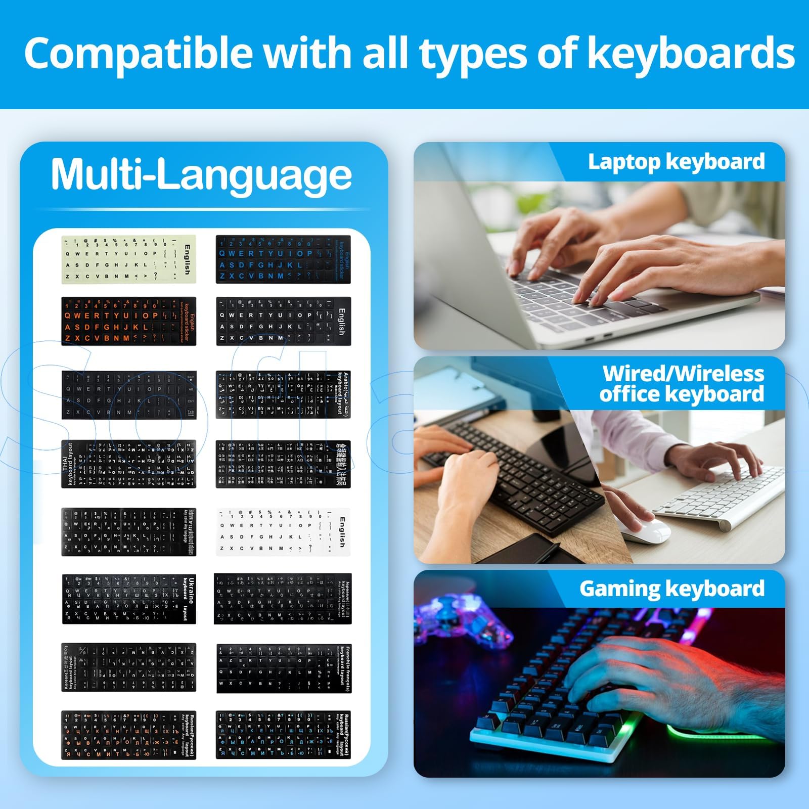 Mua Japanese Keyboard Stickers[5 in 1],English-Japanese Hiragana ...