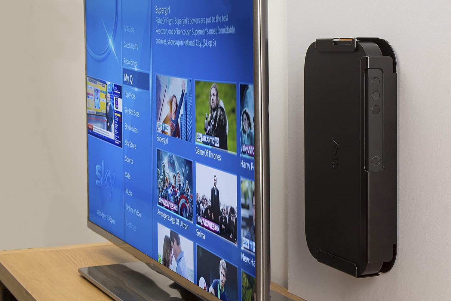 Sky Q Box Wall Mount Bracket For 1TB & 2TB – Made In UK by Q-View ...