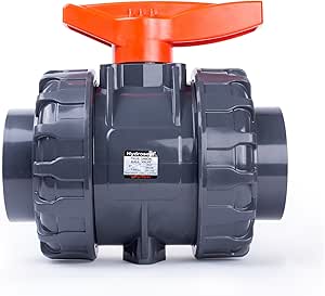 Amazon.com: HYDROSEAL Kaplan 4" PVC True Union Ball Valve with Full ...