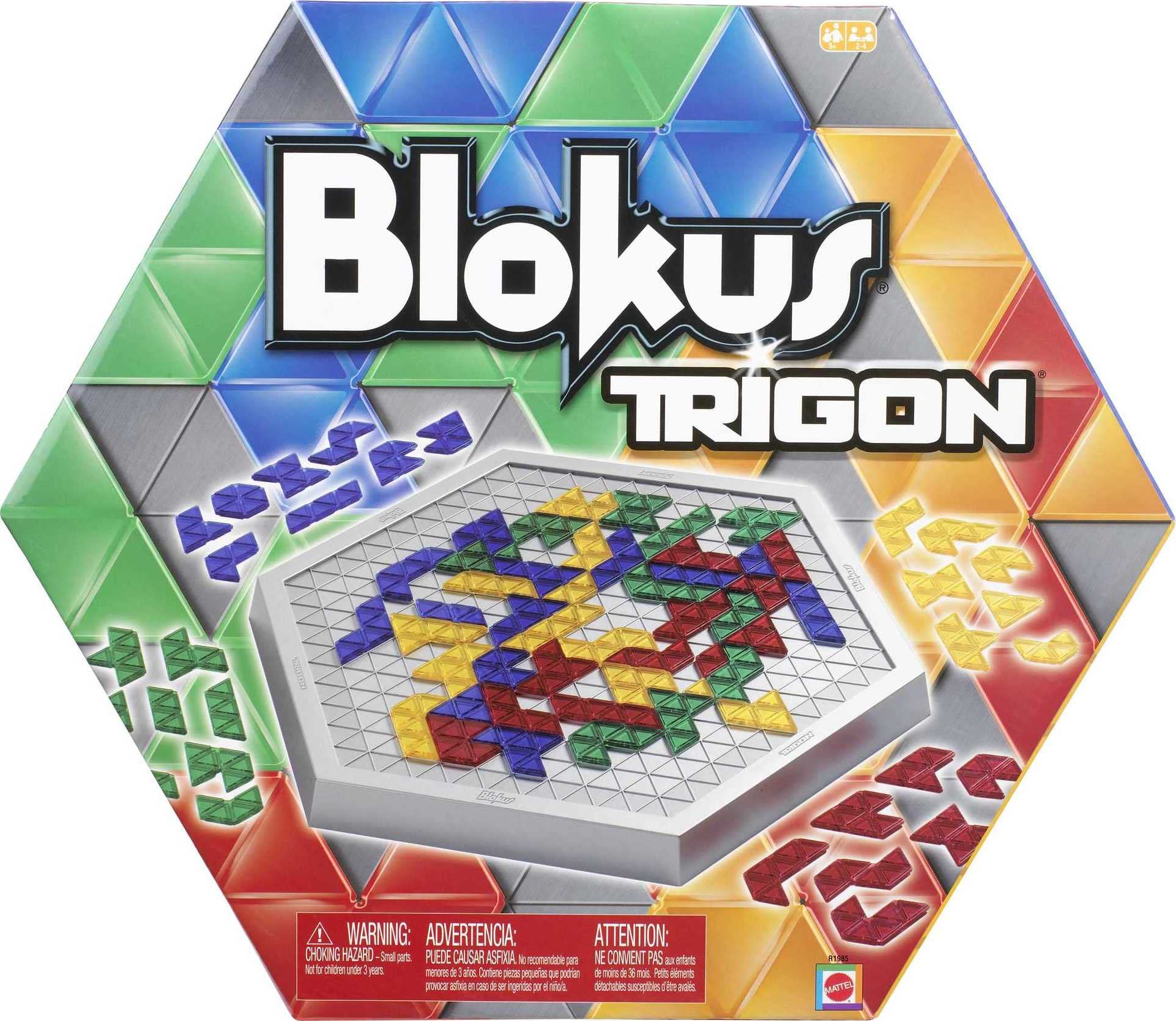Mattel Games Blokus Trigon Strategy Board Game, Family Game for Kids ...