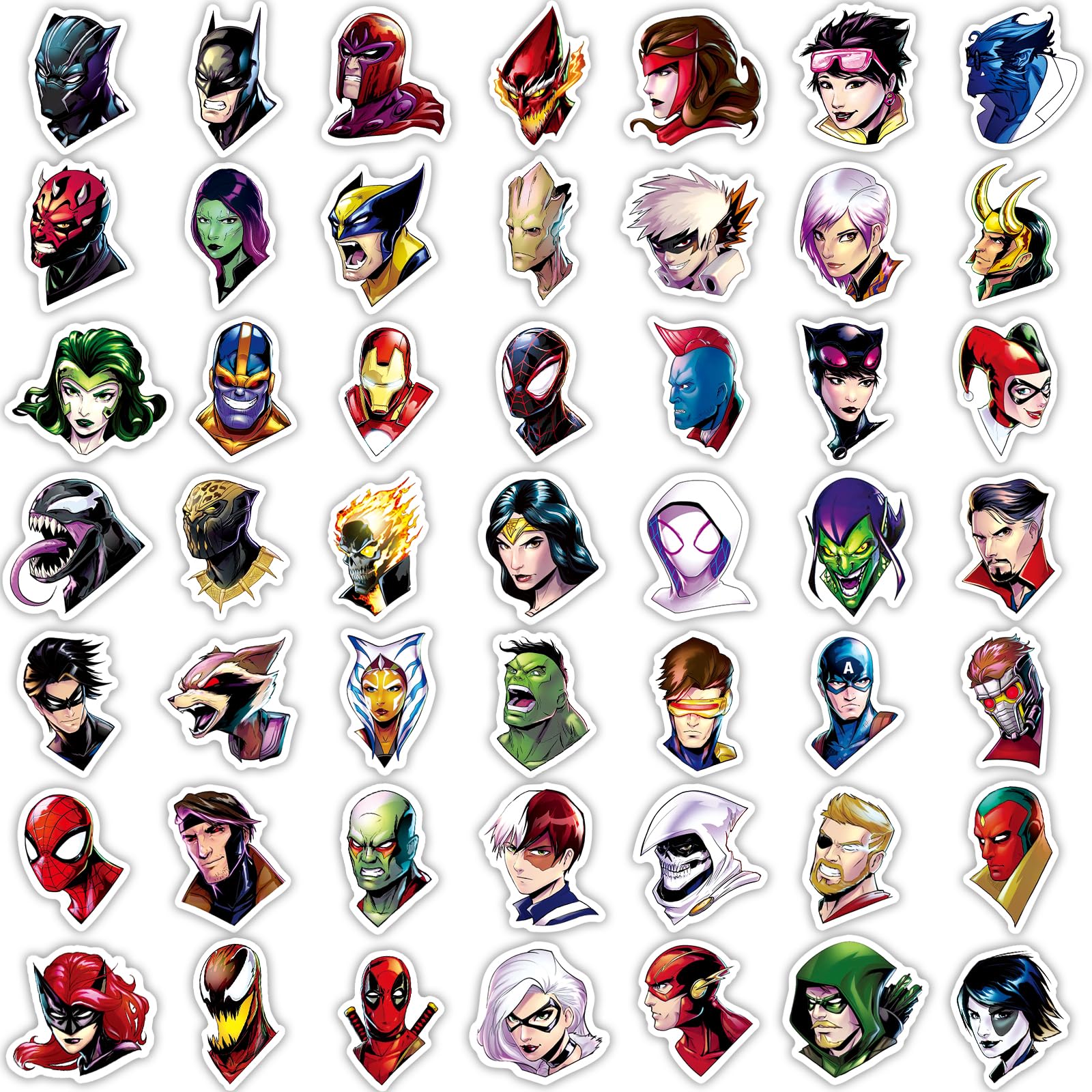 Mua 50Pcs Teens Super Hero Stickers for Water Bottles Vinyl Waterproof ...