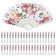 Amazon.com: Geelin 50 Pcs Hand Lace Foldable Fans Bulk for Women with ...