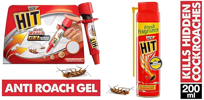 HIT Anti Roach Gel & Cockroach Killer Sprray -200 ml Combo: Amazon.in: Garden & Outdoors