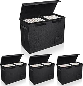 Amazon.com: Yscare 4 Pack Comic Book Storage,Collapsible Comic Book ...