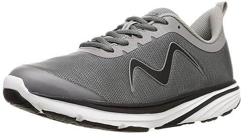 MBT Rocker Bottom Shoes Men’s – Athletic Running Shoe Speed-1200 - Grey ...