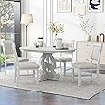 Amazon.com - Merax 5 Piece Farmhouse Dining Table Set, Extendable ...