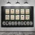 Amazon.com: 20 Pieces Classroom Bulletin Board Posters Class Rules ...