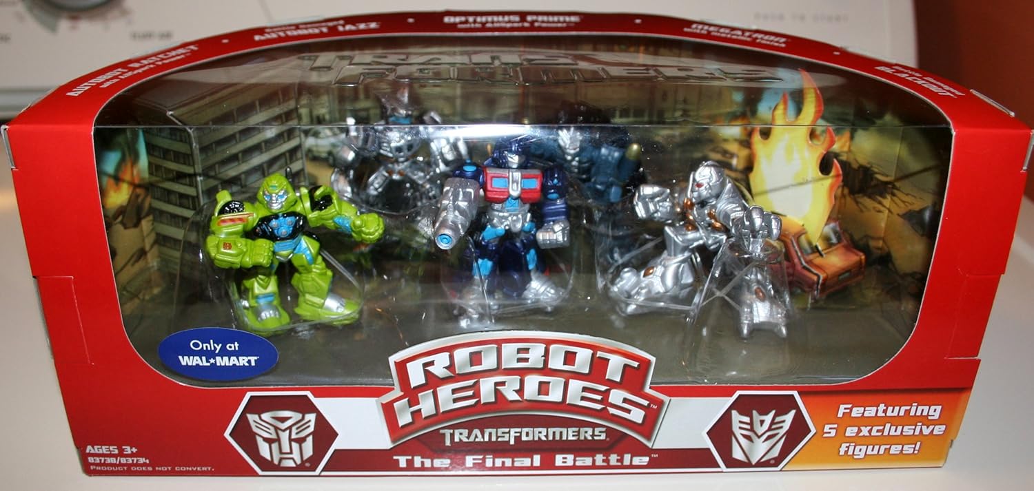 Transformers - ROBOT HEROES - THE FINAL BATTLE - 5 Exclusive Figures ...