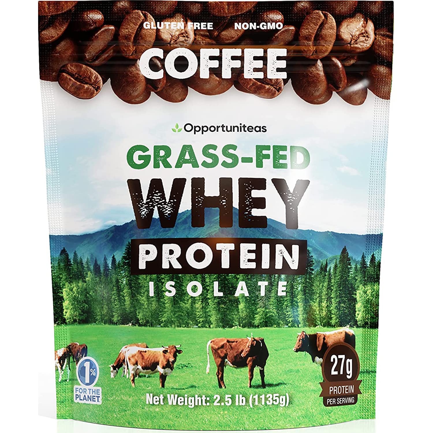 Mua Grass Fed Coffee Whey Protein Isolate Powder - 27g Protein Powder ...