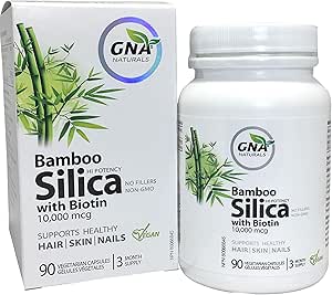 Amazon.com: Bamboo Silica with Biotin Vegan Friendly 3 Month Supply ...