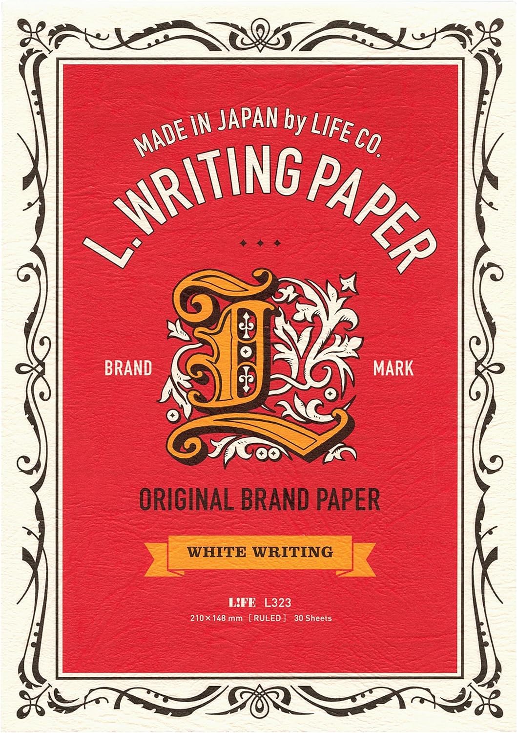 IPPINKA L Brand Label (howaitoraitexingu) Paper A5Stationery White ...