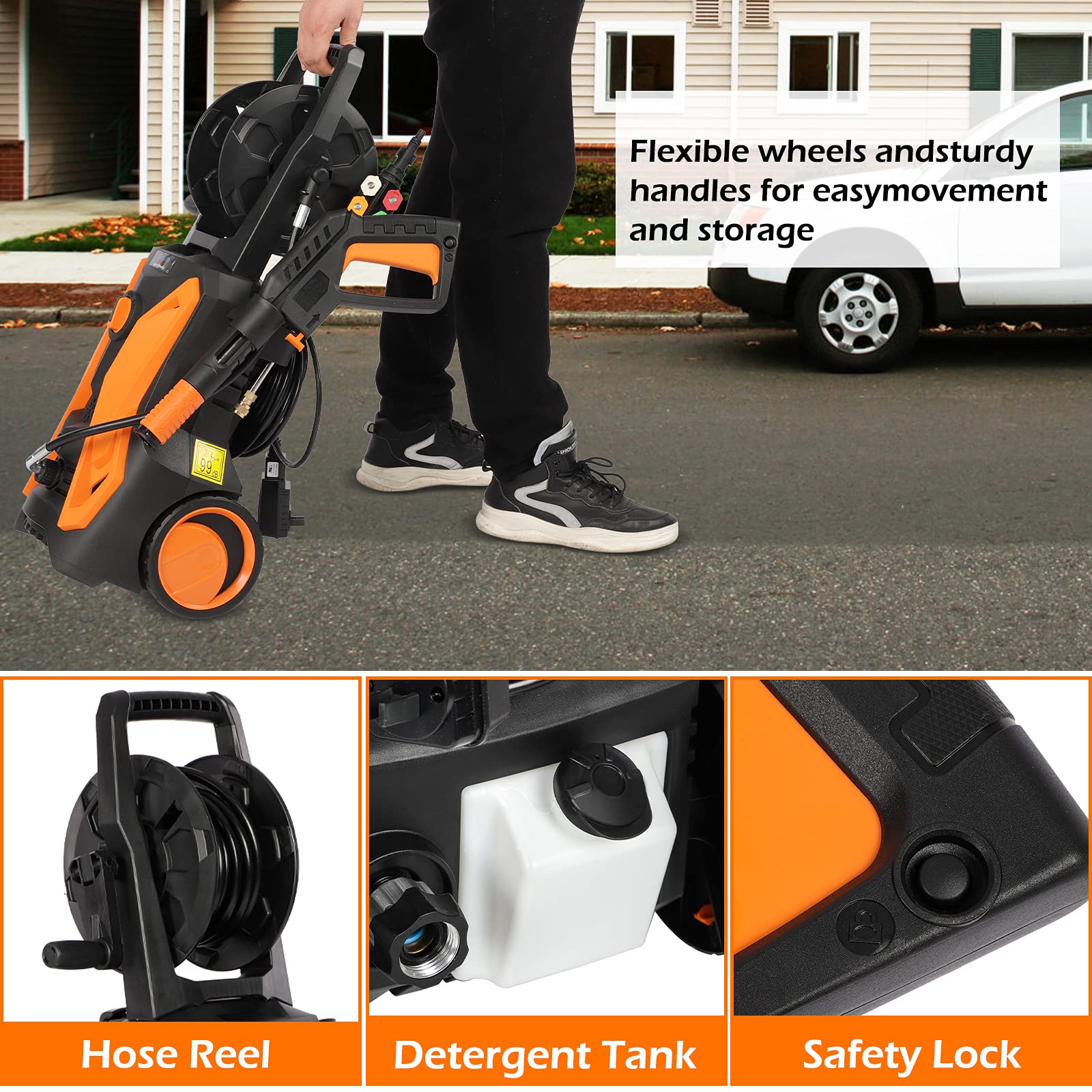 Mua 4000 PSI Pressure Washer, 2.8 GPM Electric Pressure Washer Power ...