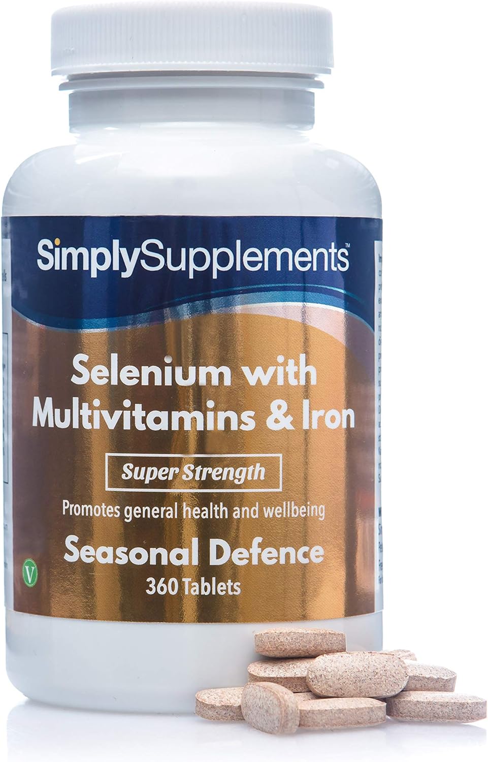 Selenium 220mcg with Multivitamins & Iron | 100% NRV | 360 Tablets ...