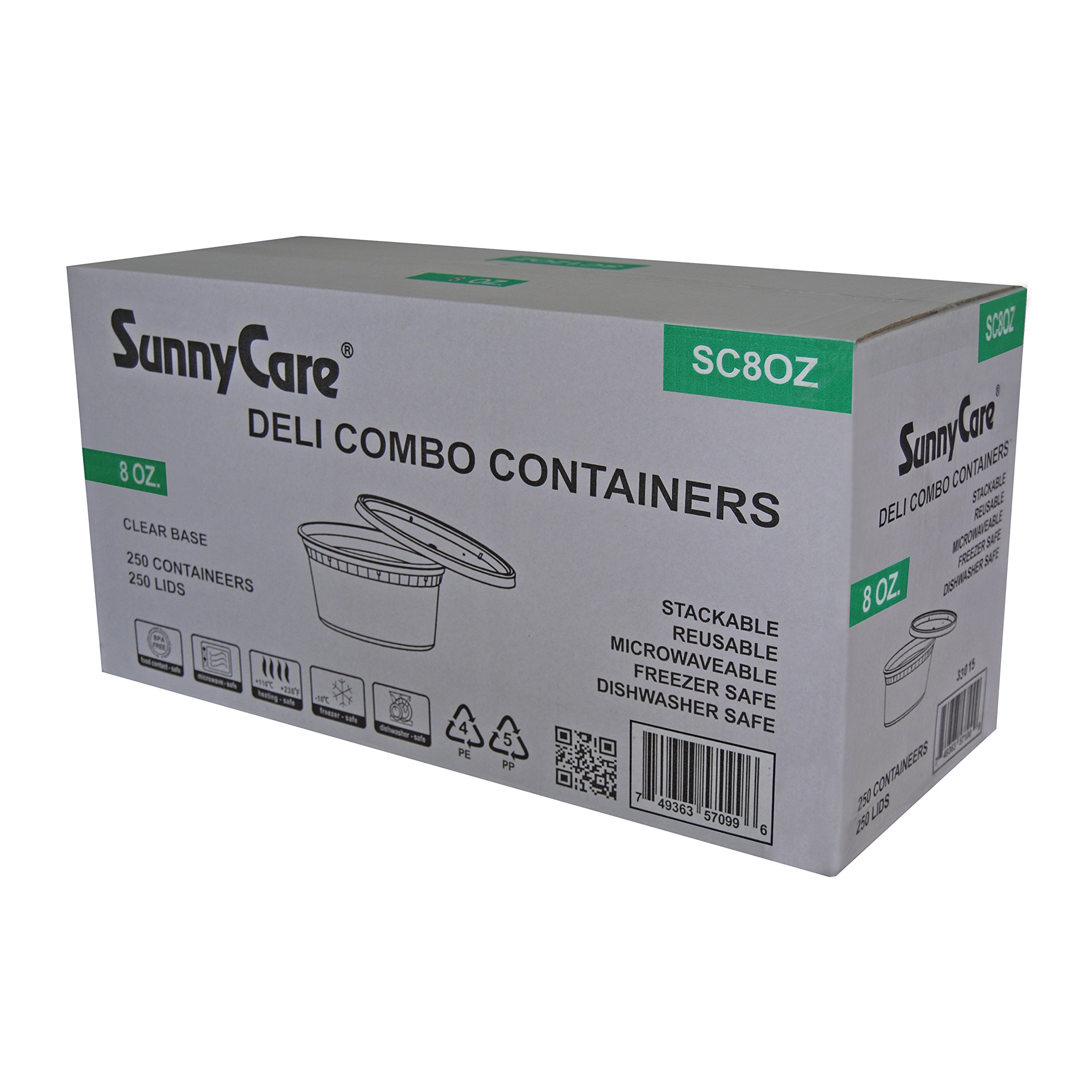 Amazon.com: SunnyCare® 32 oz.Microwavable Translucent Plastic Deli ...