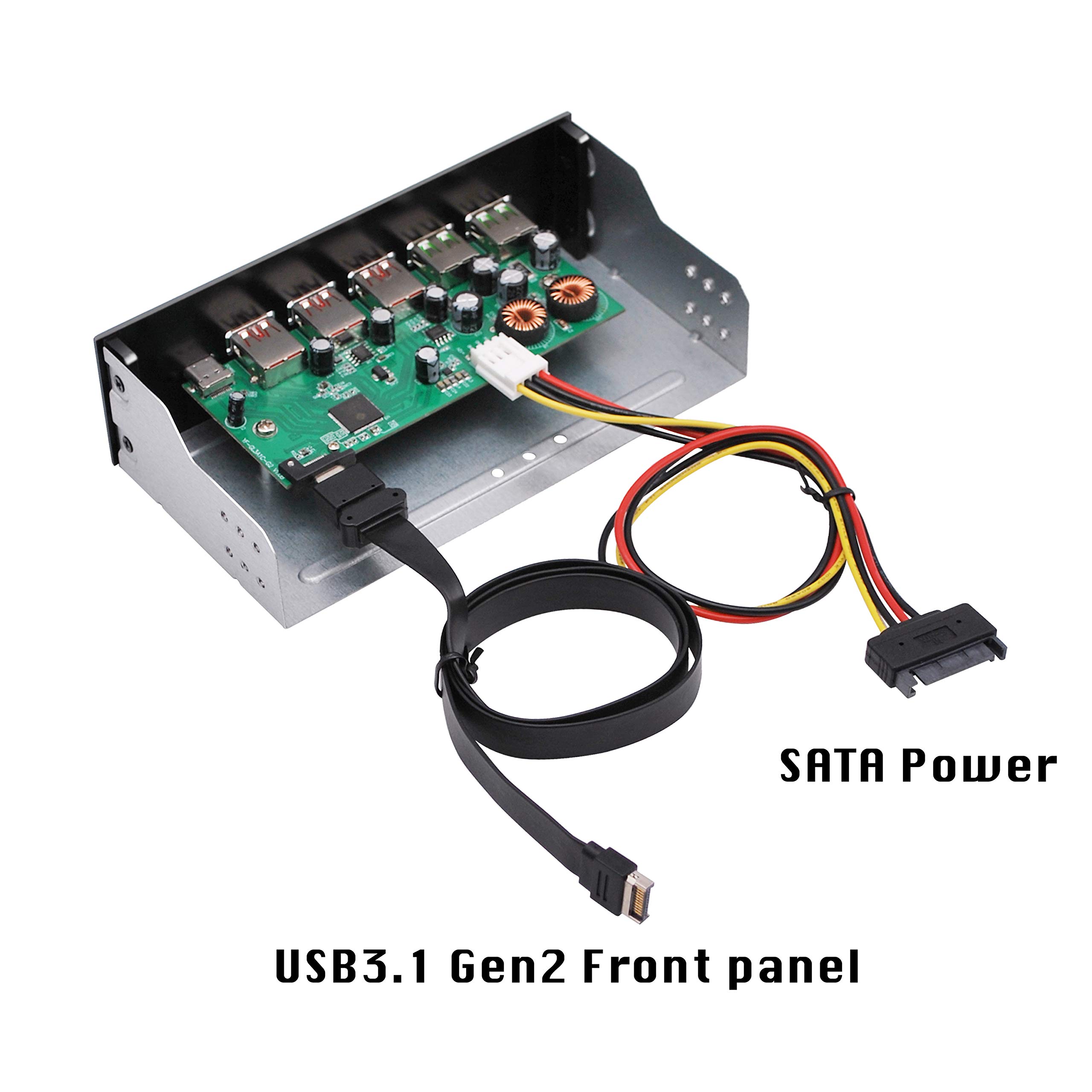 Mua EZDIY-FAB 5.25" USB 3.1 Gen2 Hub and Type-C Port, Up to 10Gbps, QC3 ...