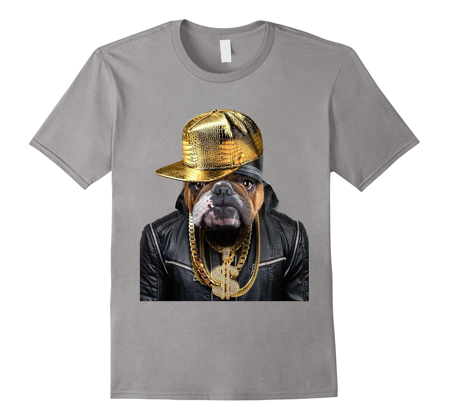 English Bulldog Rapper as Hip Hop Artist, Dog T-Shirt-T-Shirt – Managatee