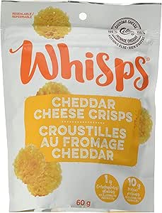 WHISPS Cheddar Cheese Crisps, Cheddar, 60 Grams: Amazon.ca: Grocery