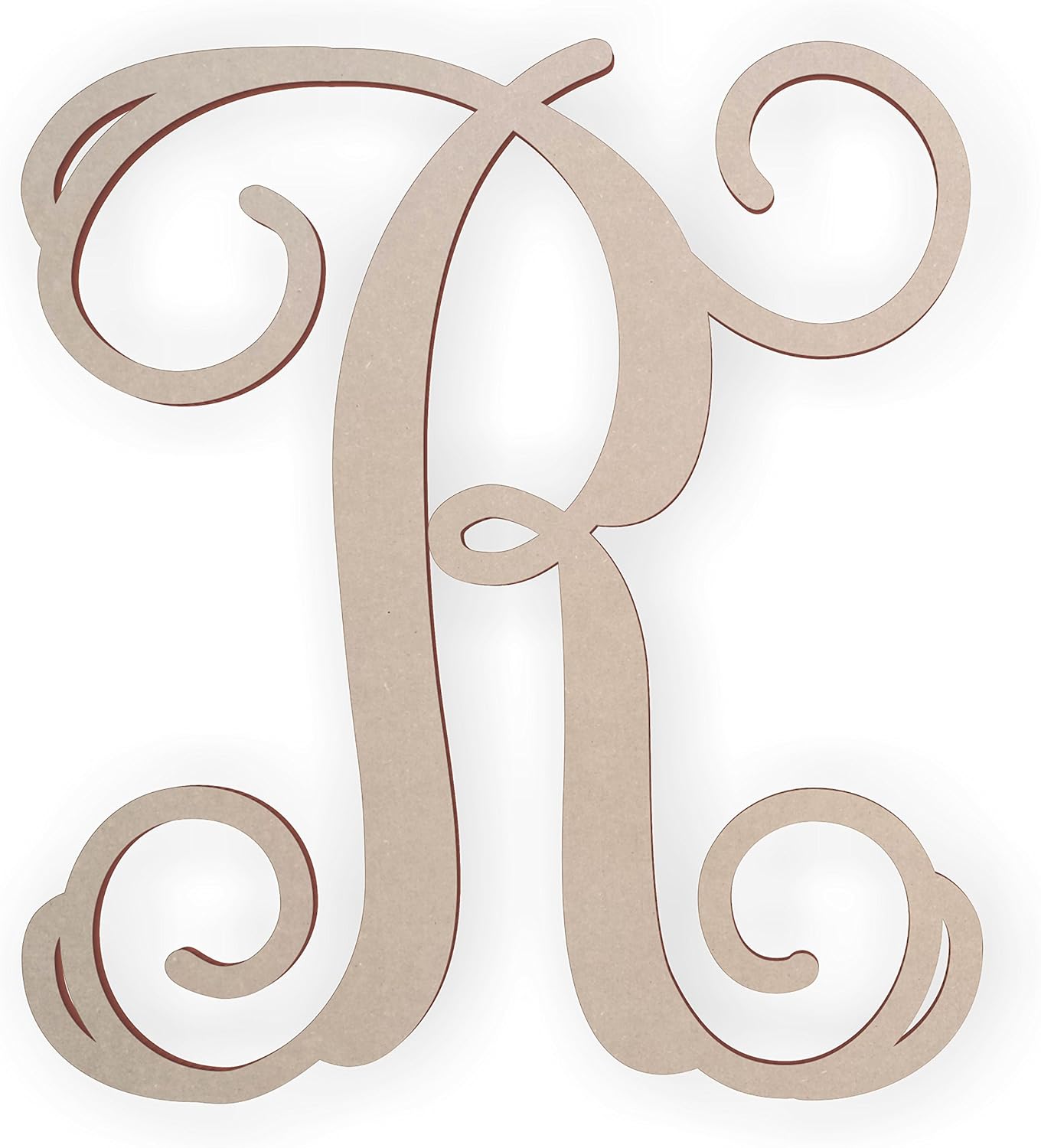 Amazon.com: Wooden Monogram Letter R Unfinished and Ready to Paint ...