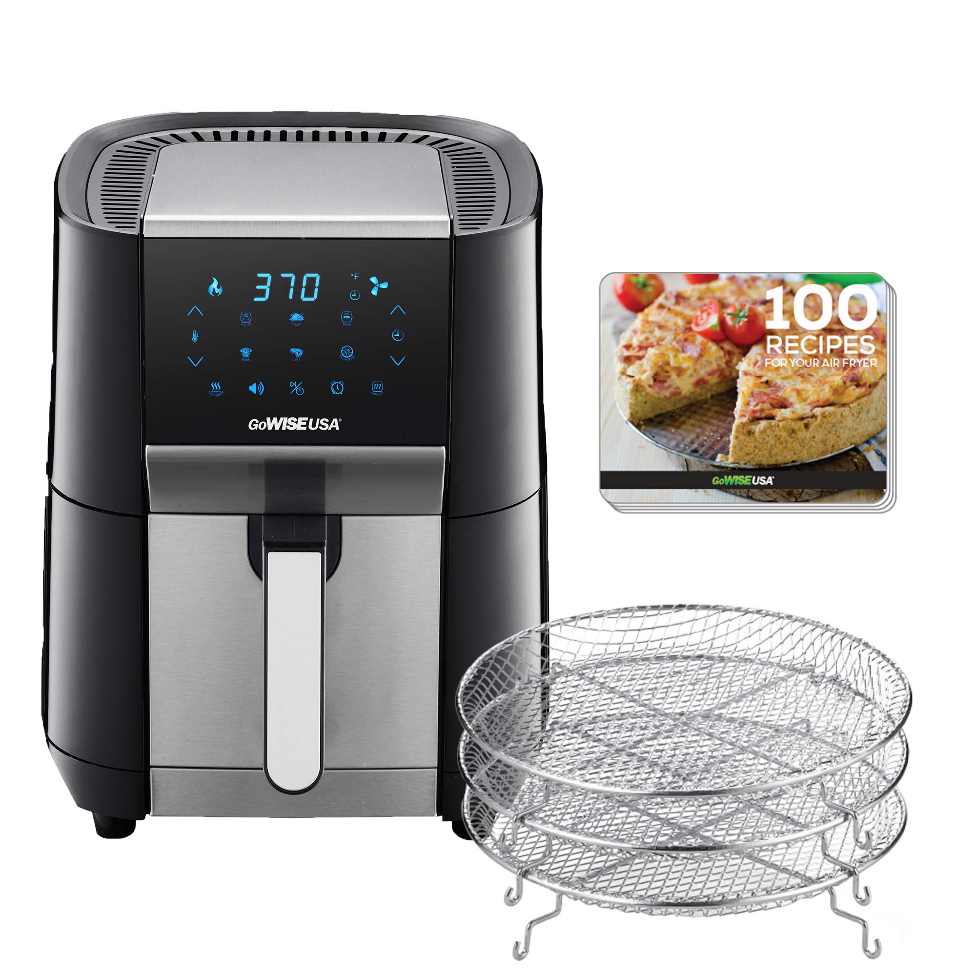 Mua 7-Quart Air Fryer & Dehydrator - with Ergonomic Touchscreen Display ...