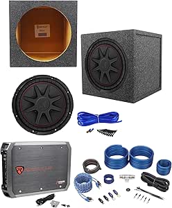 Amazon.com: Kicker 43CVR122 COMPVR 12" 800 Watt Subwoofer+Sealed Box+Mono Amplifier+Amp Kit: Car ...
