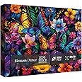 Amazon.com: Flower Butterfly Puzzle for Adults 1000 Pieces, Spring ...