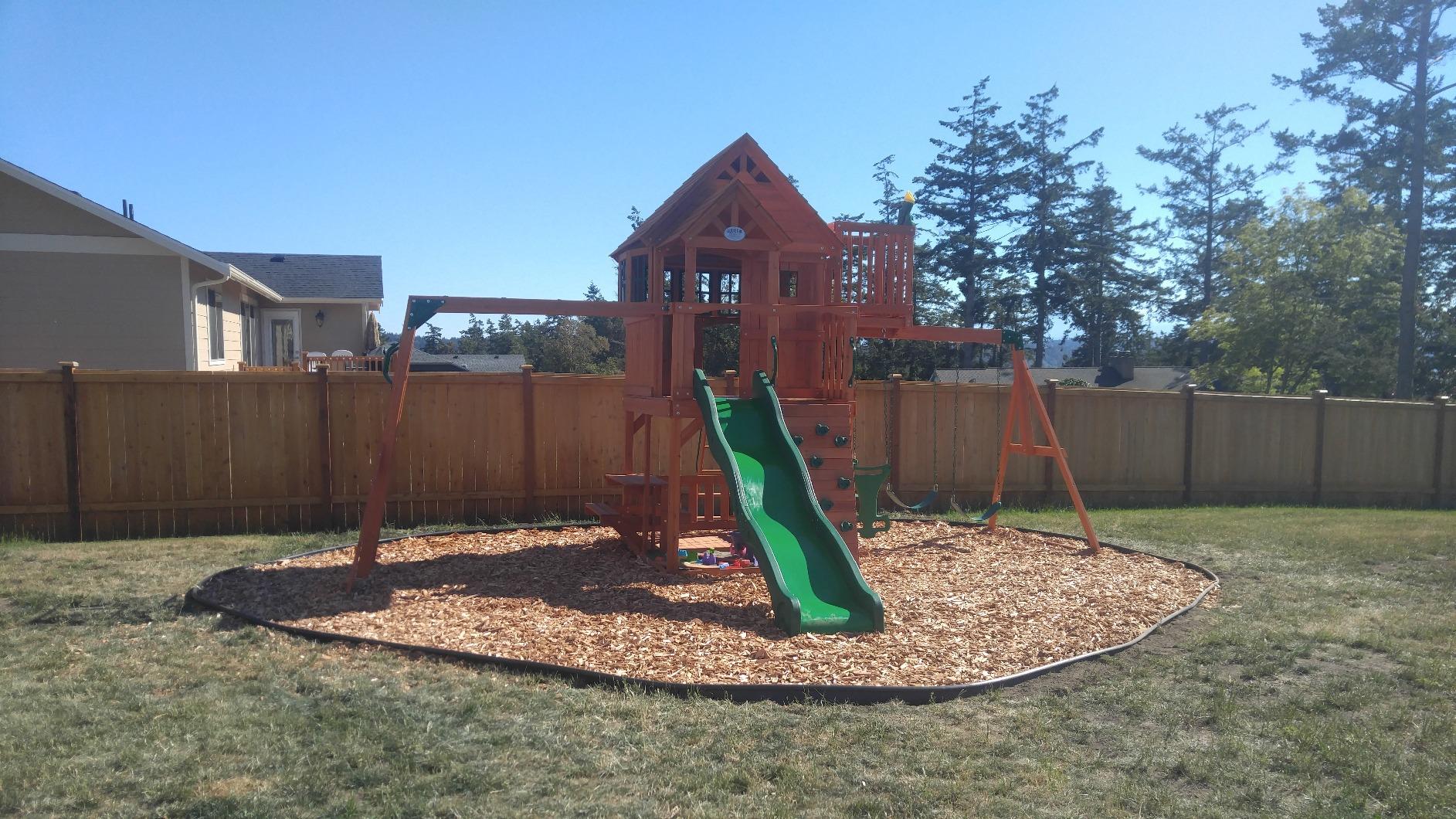 $74/mo - Finance Backyard Discovery, Skyfort II Playground Cedar Wood ...