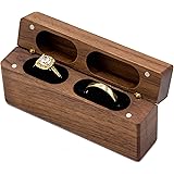 Amazon.com: MUUJEE The Adventure Begins Wood Ring Box for 2 Rings ...