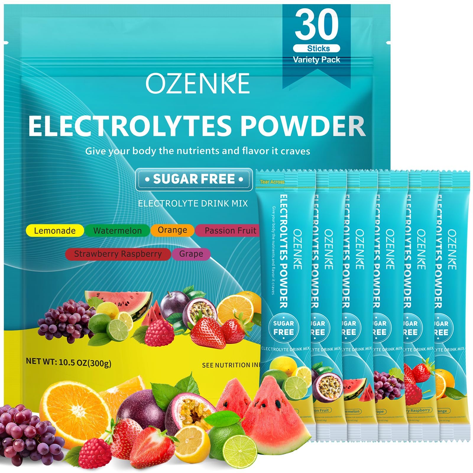 Mua Electrolytes Powder Packets, 30 Sticks Hydration Packets Sugar Free ...