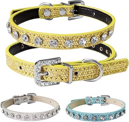 Rhinestone Cat Collar, Kitty Collar with Diamond Decoration, Bling ...