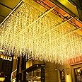 Amazon.com: FATONESA LED Icicle Christmas Lights, 16.4FT 216 LEDs Fairy ...