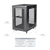 StarTech.com 4-Post 18U Server Rack Cabinet, 19" Data Rack Cabinet Kit ...