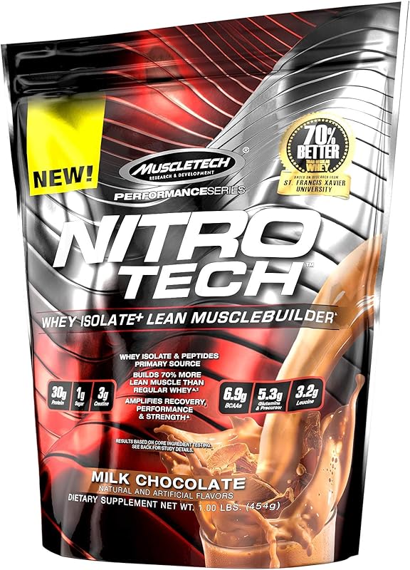 MuscleTech Nitrotech Performance Series - 454g, 1 lbs (Milk Chocolate ...